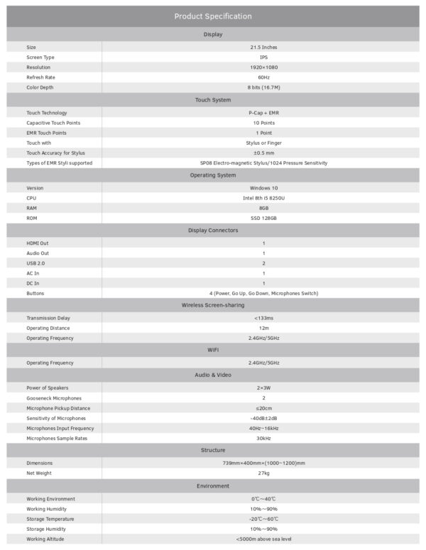 Maxhub SL22MC - Bục giảng, bục phát biểu thông minh